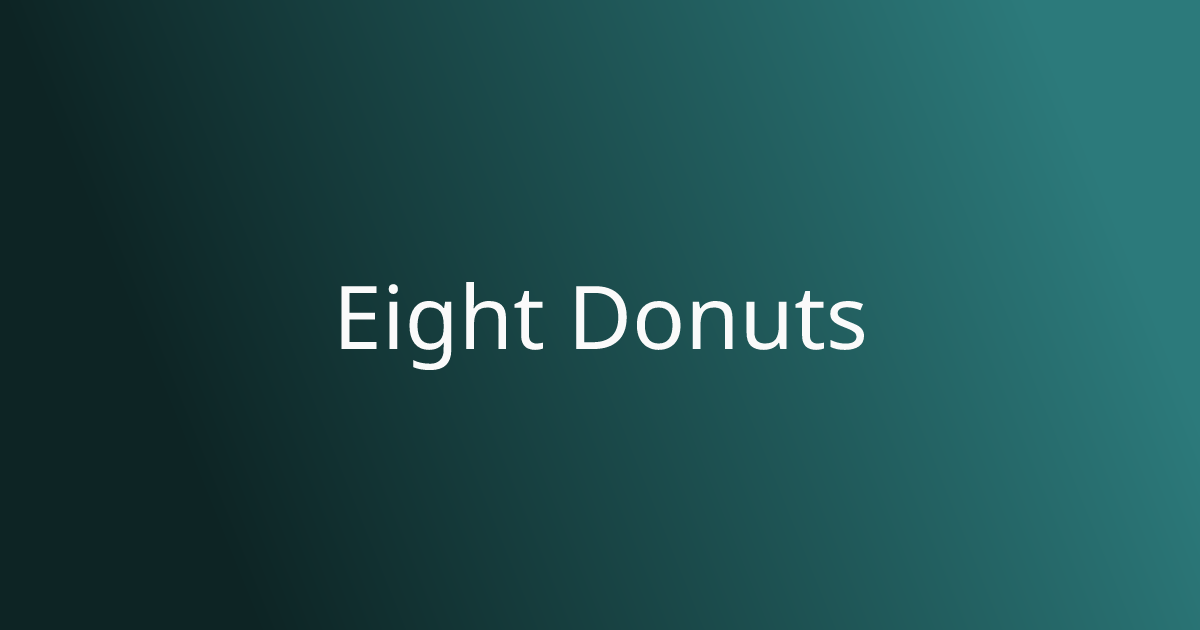Order Authentic Donuts Online | Eight Donuts - Pickup Available